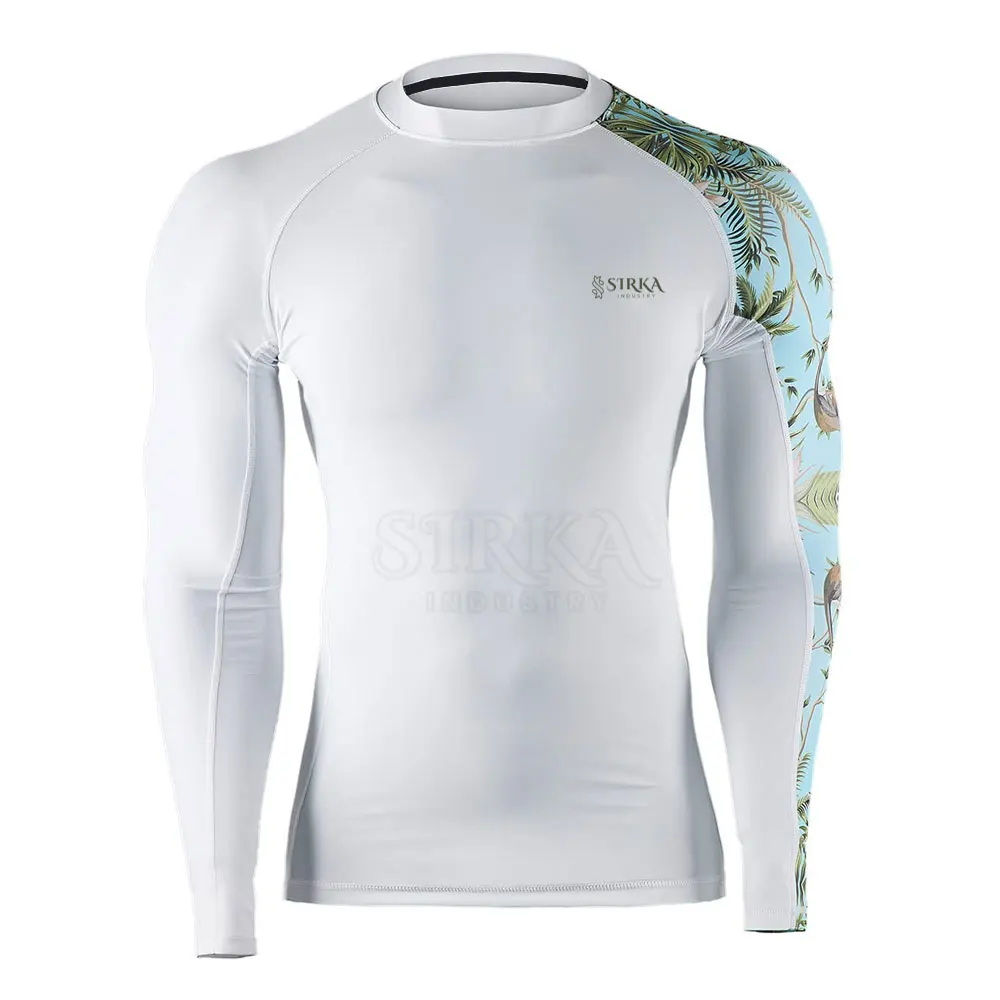 Pakistan Made Custom Logo Rash Guard Sport Wear Long Sleeves Swimming ...