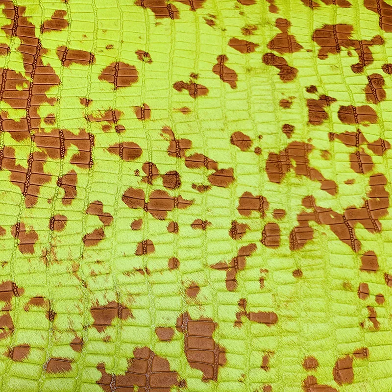 Custom Dot Pattern Metallic And Embossed Genuine Cowhide Designer ...