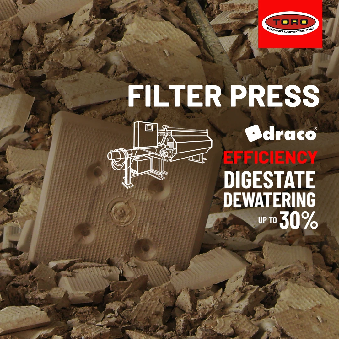 Draco FPM/80 New Filter Press Machine Sludge Dewatering System Solid ...