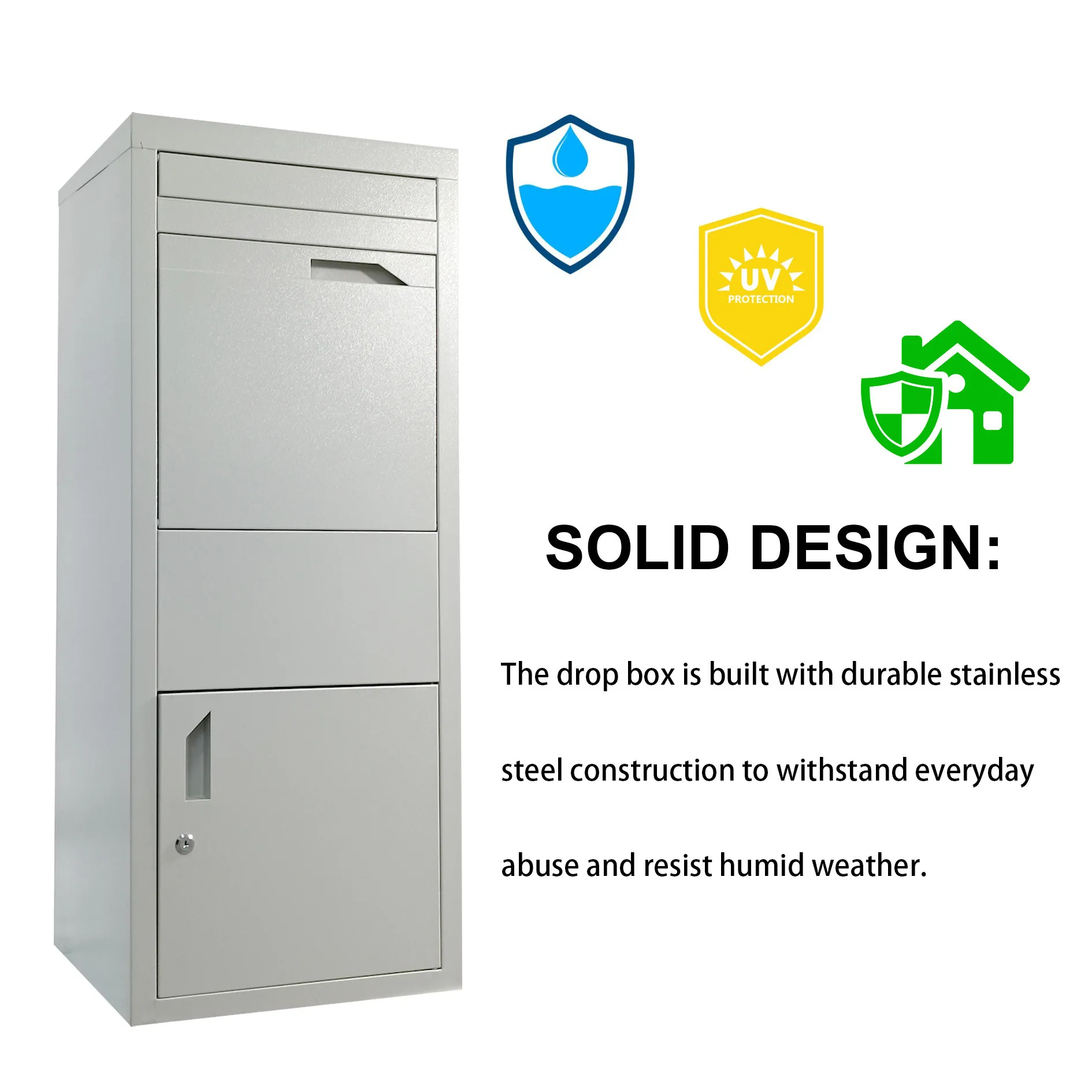 Customizable Stainless Steel Wall Mounted Mailbox with Key Lock ODM