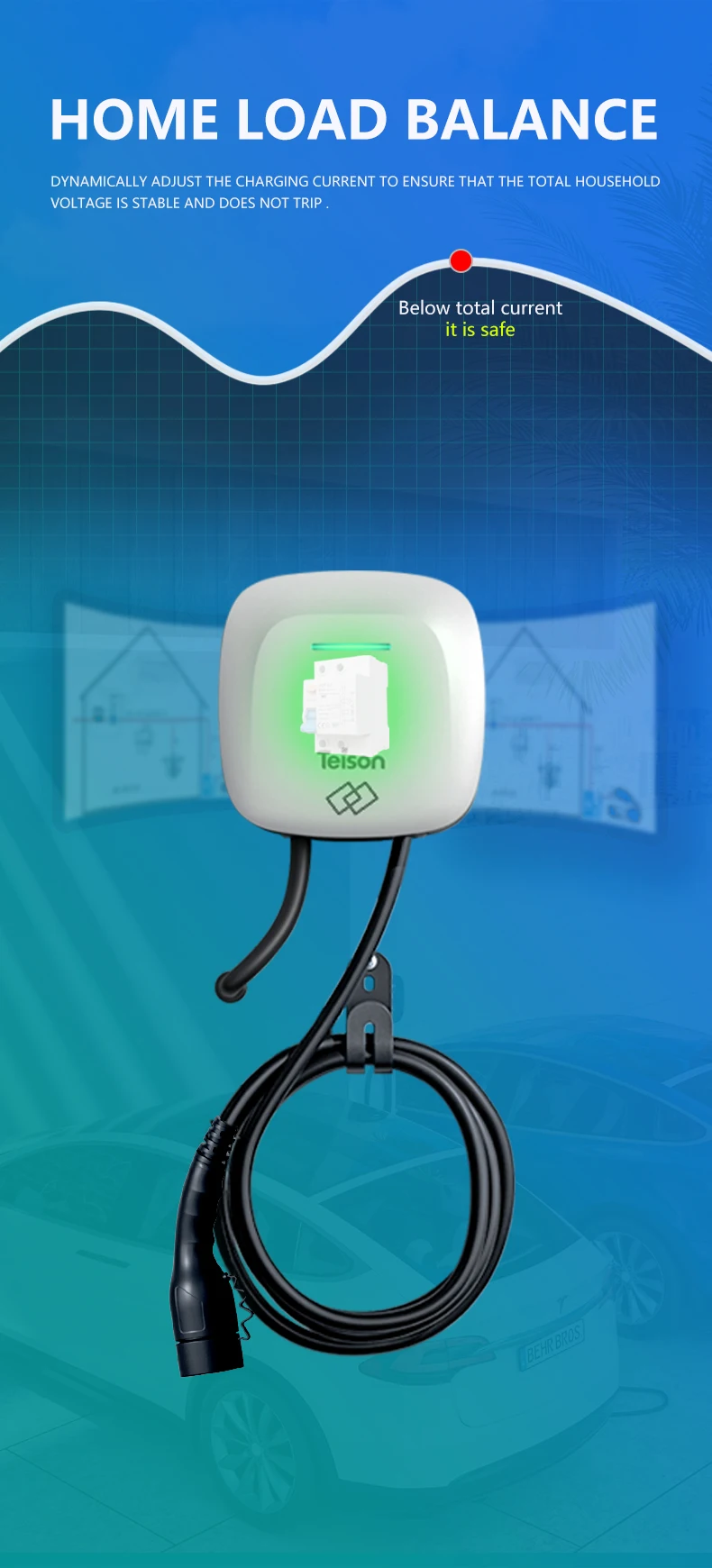 Teison Factory 22kw Electric Vehicle Car Charging Station Level 2 Ev ...