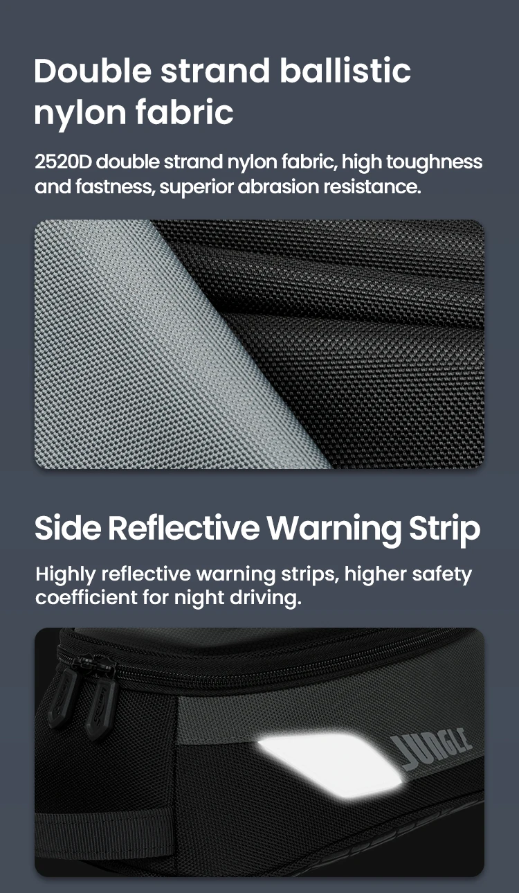 LOBOO Jungle Series Magnetic Tank Bag - Perfect for Motorcycle Rides