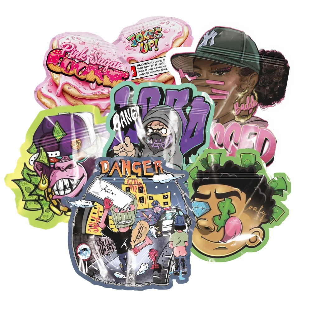 Wholesale Custom Special Unique Irregular Shaped Resealable Ziplock Die ...