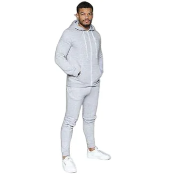 Super Soft Fabric Jogging Suit Set Men Drawstring Closure Tracksuit Set ...