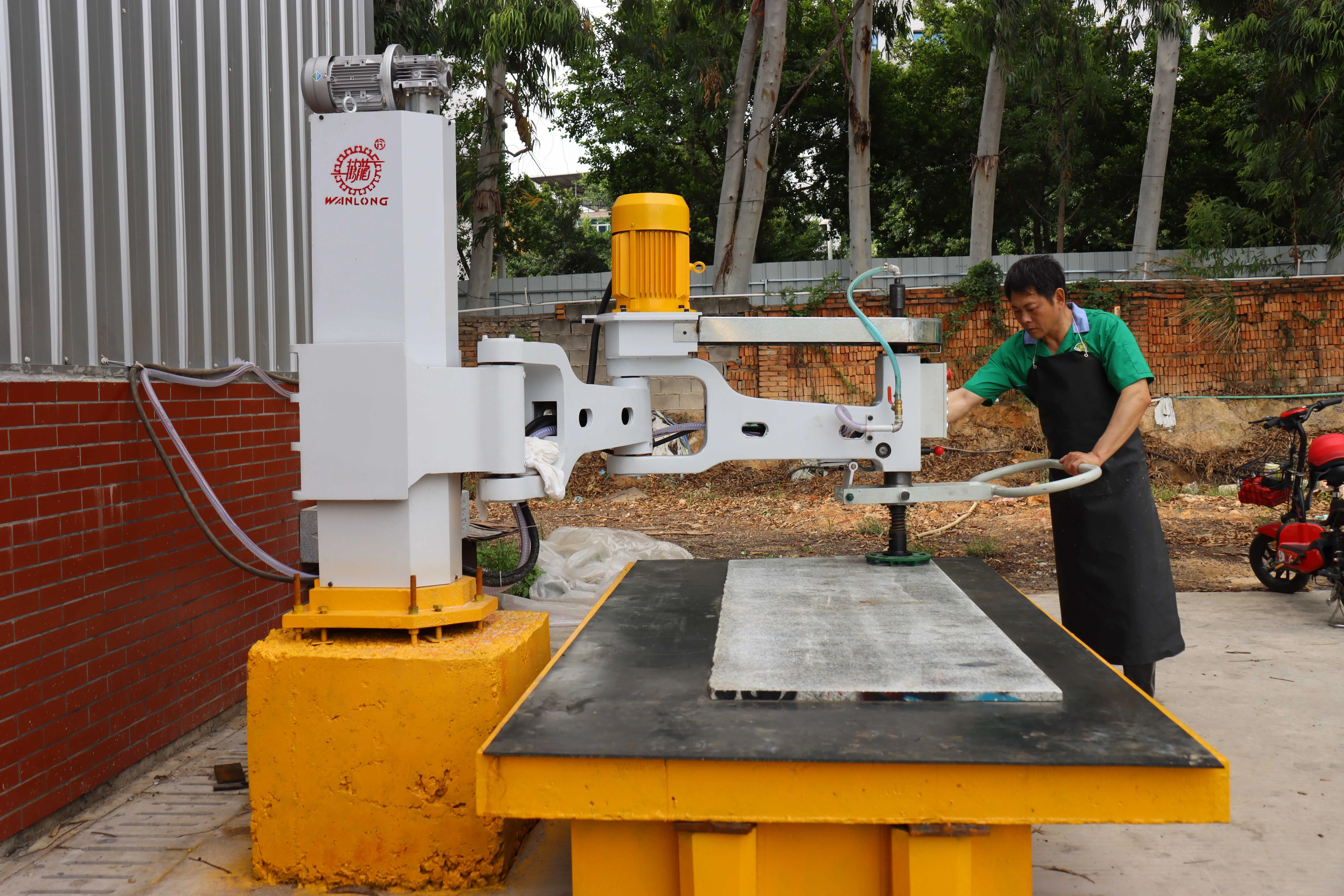 Manual Hand Granite Slab Stone Polishing And Grinding Machine - Buy ...