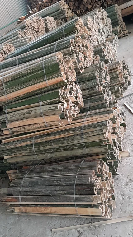 Split Half Cut Bamboo Poles Natural Materials Good Price Wholesale for ...