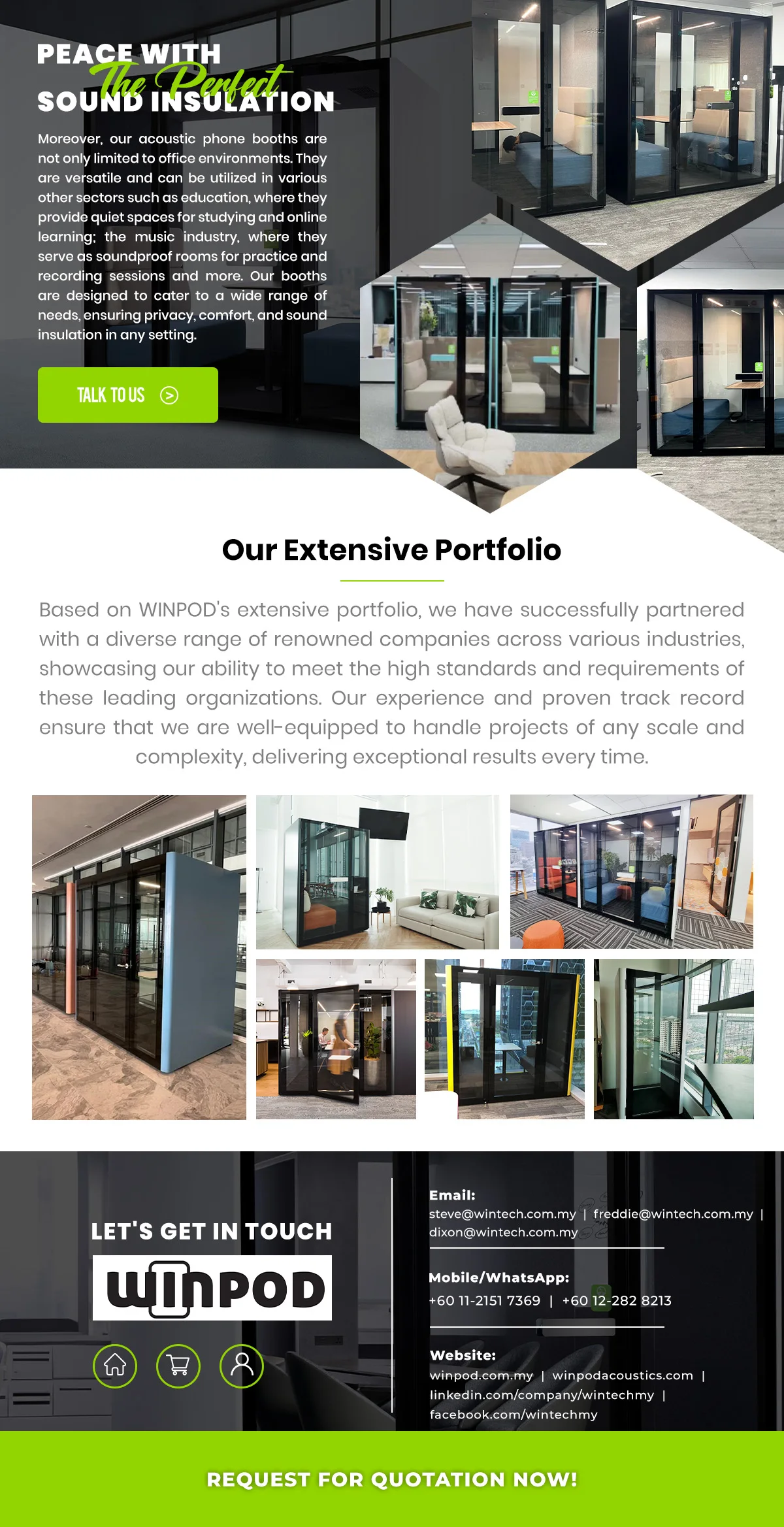 Wholesale Acoustic Phone Booth Winpod C POD 3.0 (2400 X 2400 2280mm ...