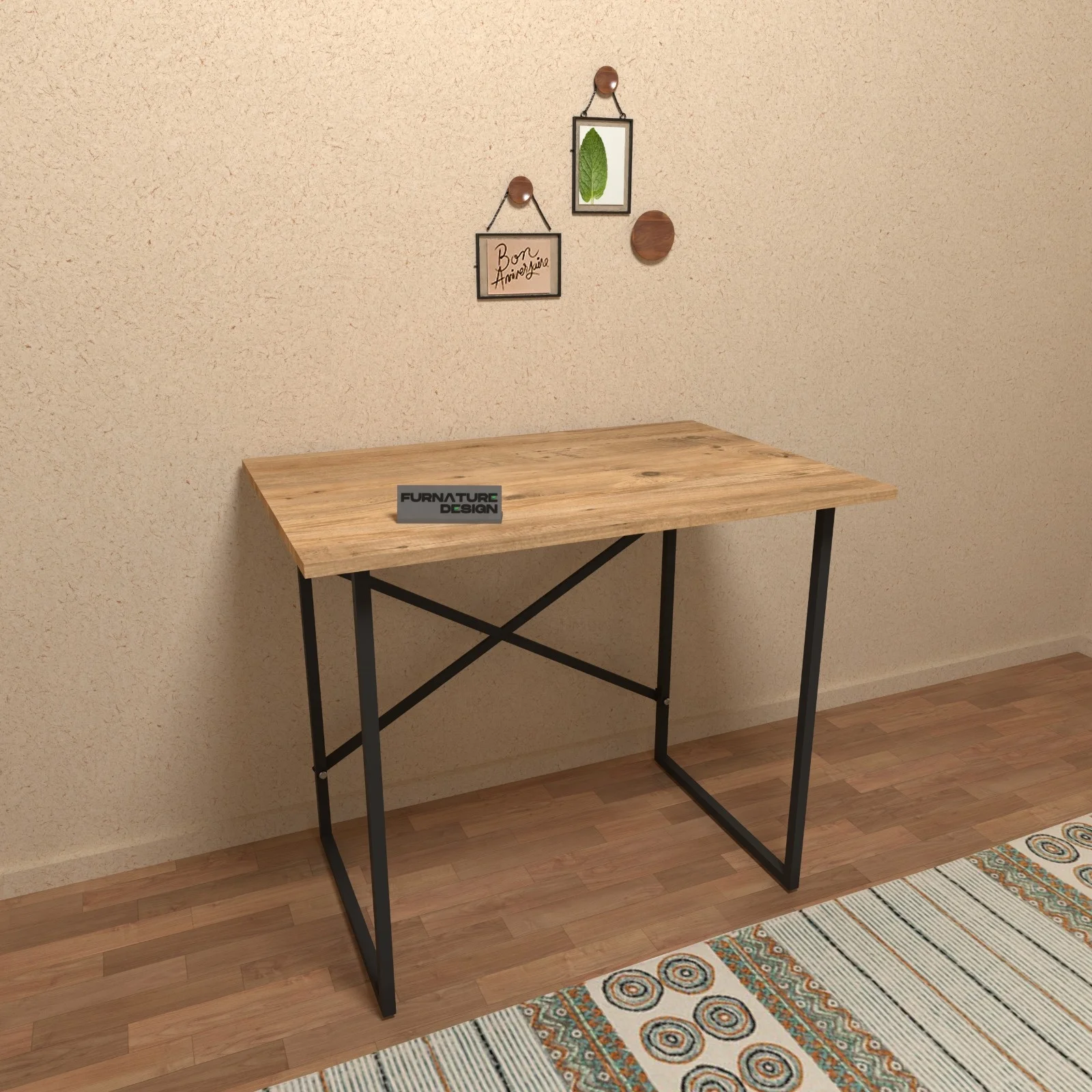 Furnaturedesign Pc Laptop Table For Home Office Easy Assemble Work ...