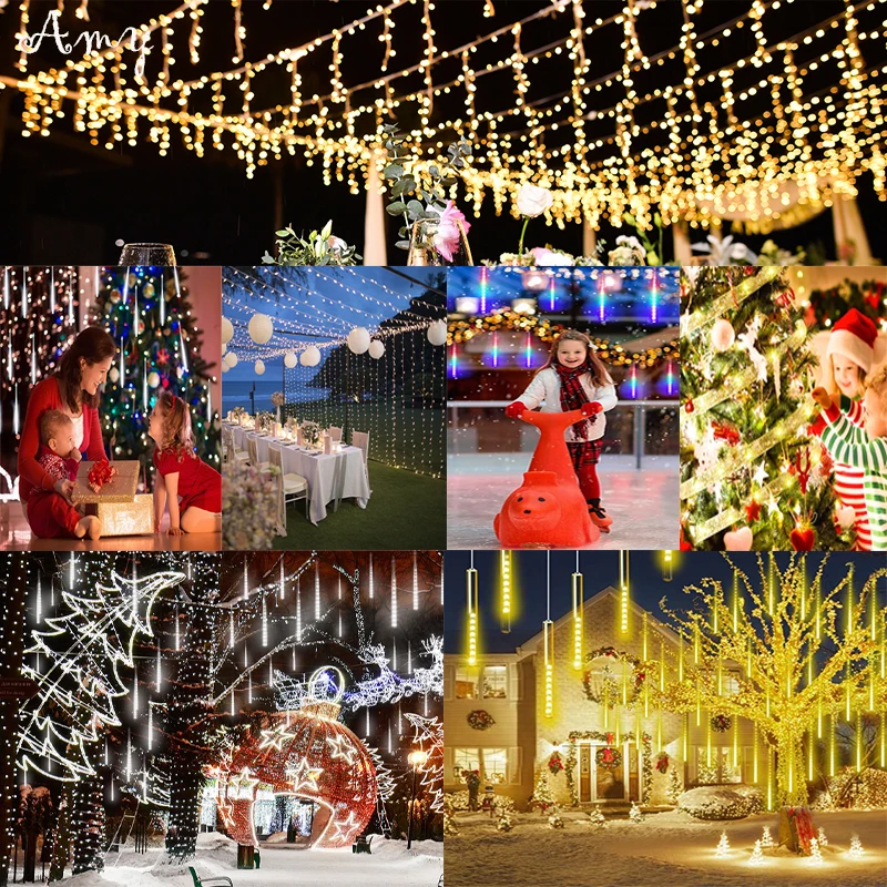 Santa Head Light Set,Christmas Santa Claus String Lights Waterproof ...