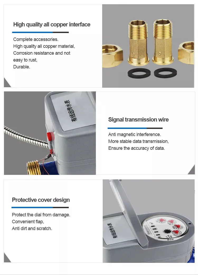 Cheap Rs485 Prepaid Smart Hot Water Meter Pulse Output With Valve ...