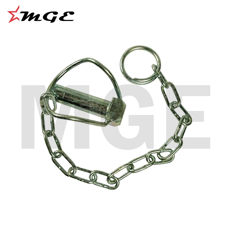 Spring Loaded Pipe Locking Tube Linch Pin with Chain