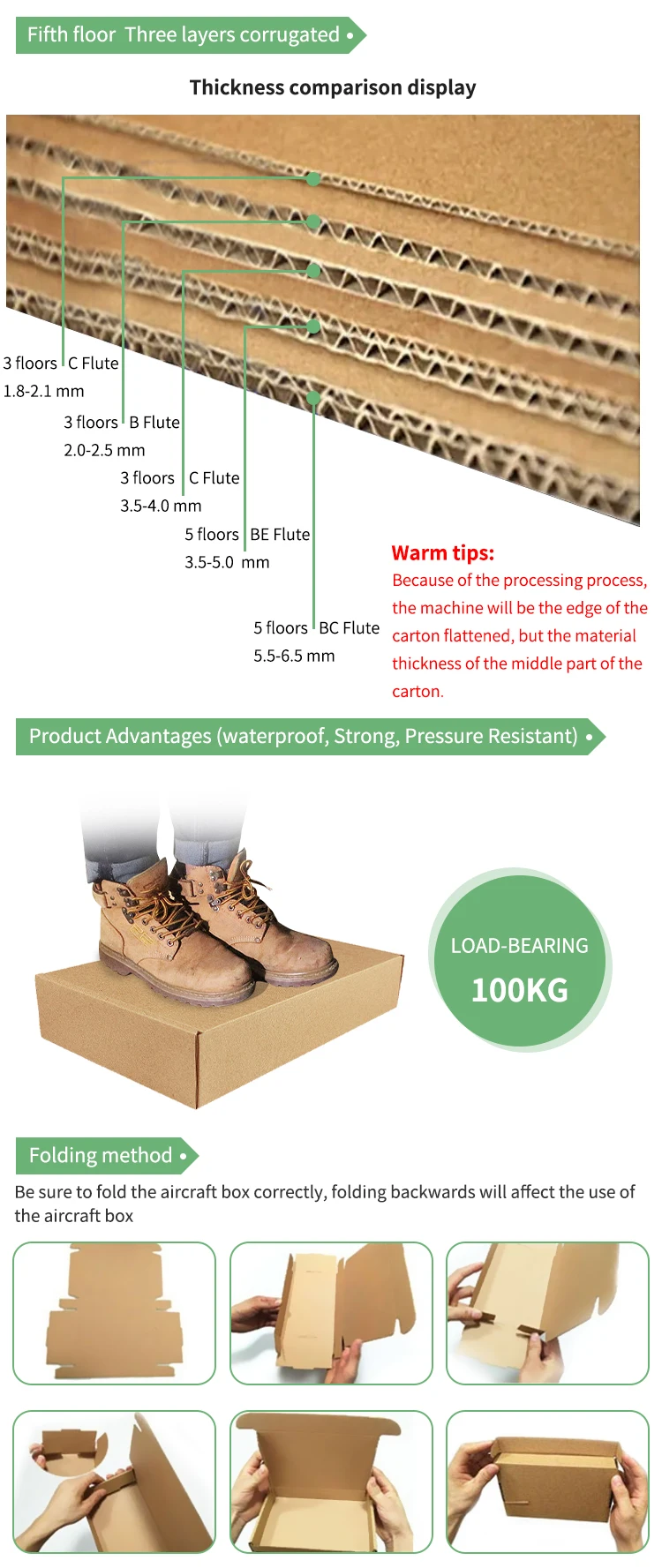 Custom Recyclable Corrugated Paper Packaging Self Sealing Mailer ...