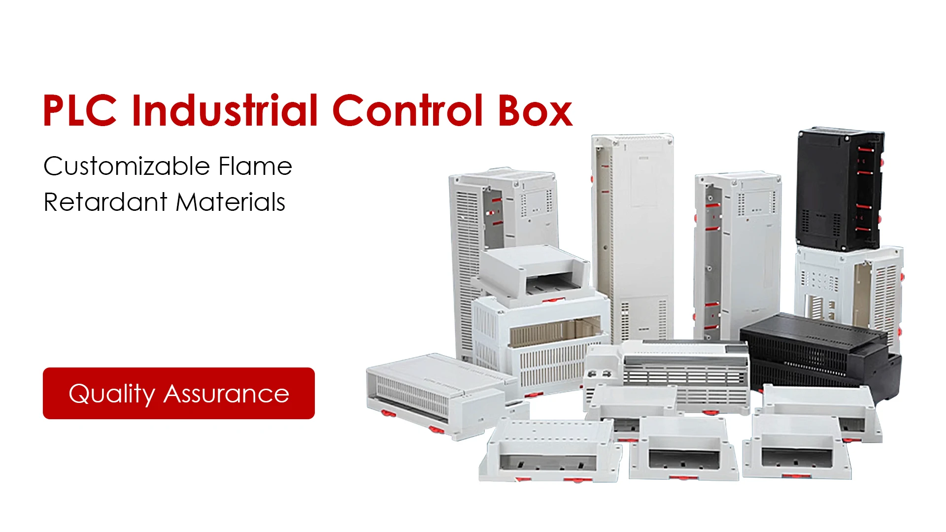 DIN Rail Box - Plastic PLC Control Box with IP55 Protection