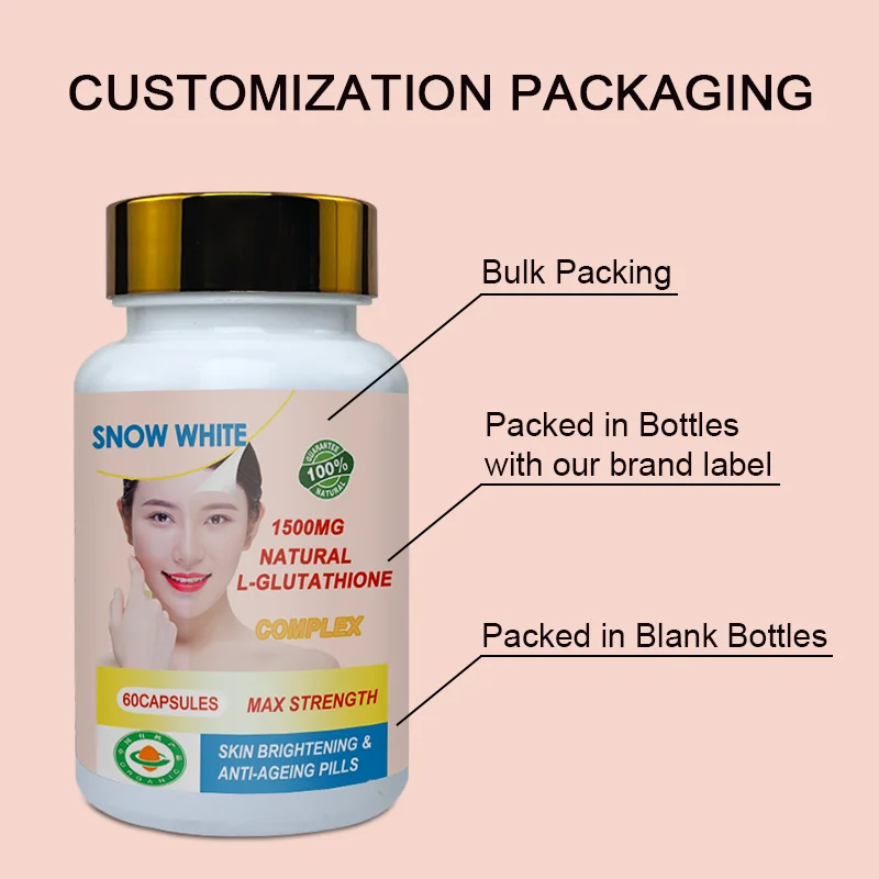 Private Logo Available Reduced Glutathione Softgel Capsules for Skin ...