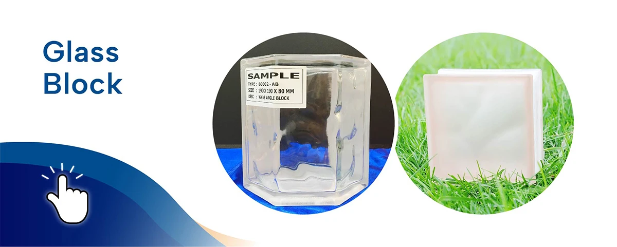 Glass Block Wave Clear Glass Block 190x190x80mm Glass Brick - Buy Glass ...