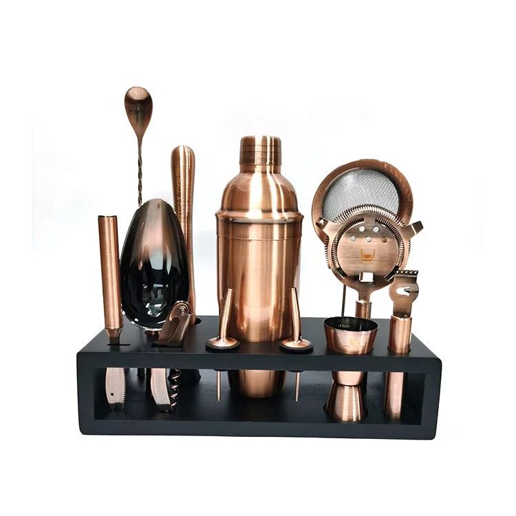 Professional Barware Tools Stand Stainless Steel Bartender Set Bar ...