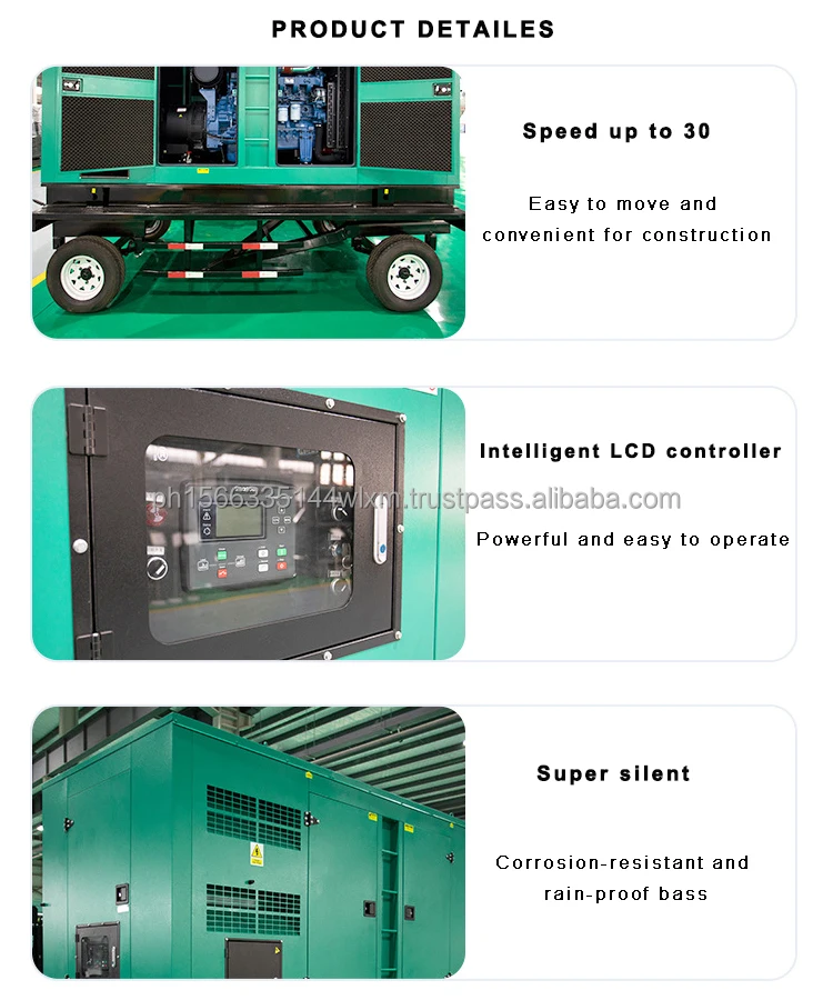Cummins Dual Fuel Enclosed Diesel Portable Generator Low Price - Buy ...