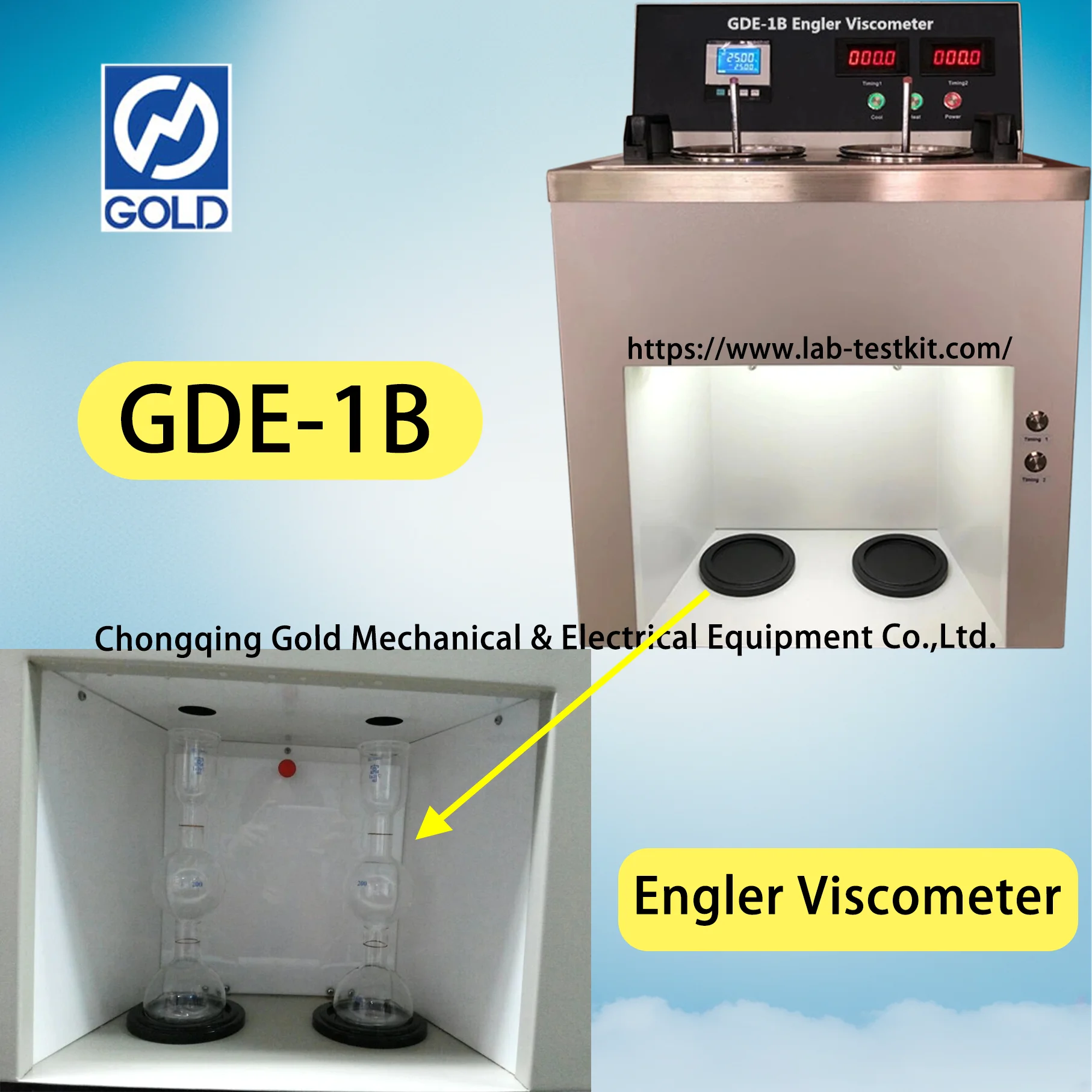 Bitumen Engler Viscometer Experiment / Engler Viscosity Test Equipment ...