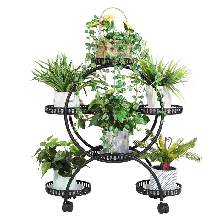 Metal Plant Stand Latest Arrival Premium Look Round Flower Plant Pot ...