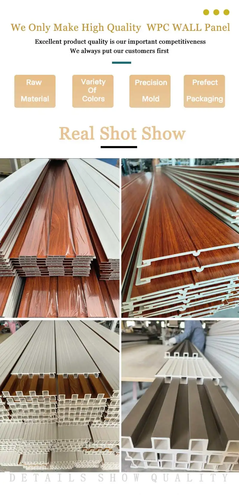 External Siding Co-extrusion Exterior Wpc Wall Panels Outdoor Wood ...