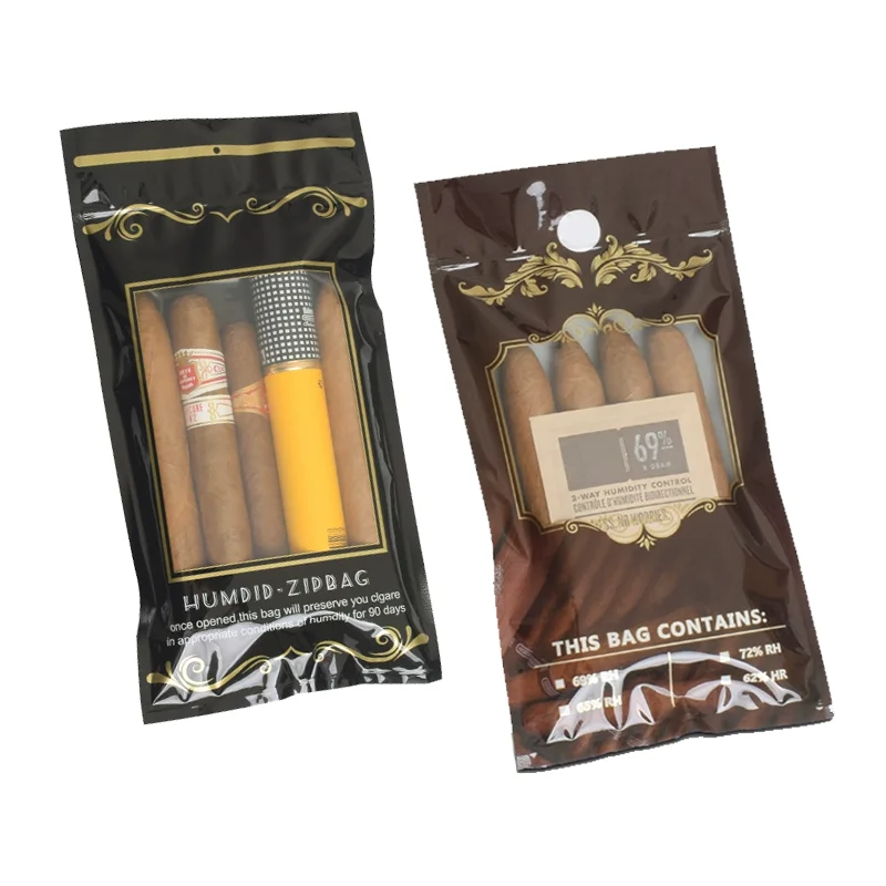 Customization Logo Humidity Resealable Zip Lock Heat Seal Cigar Plastic ...