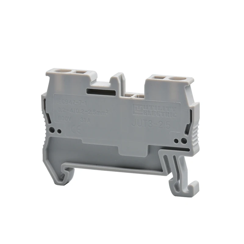 2.5mm2 Cage Spring Terminal Block Spring Terminal Block Din Rail ...
