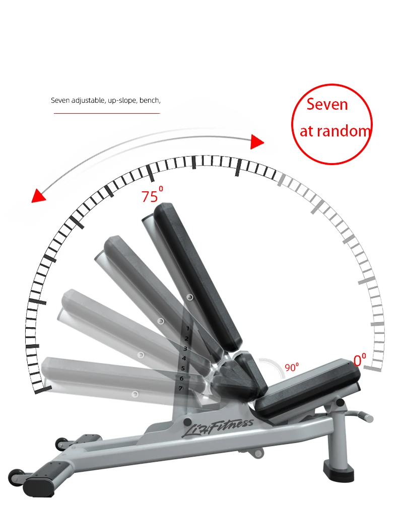 Gym Commercial Dumbbell Stool Professional Adjustable Bench Multi ...