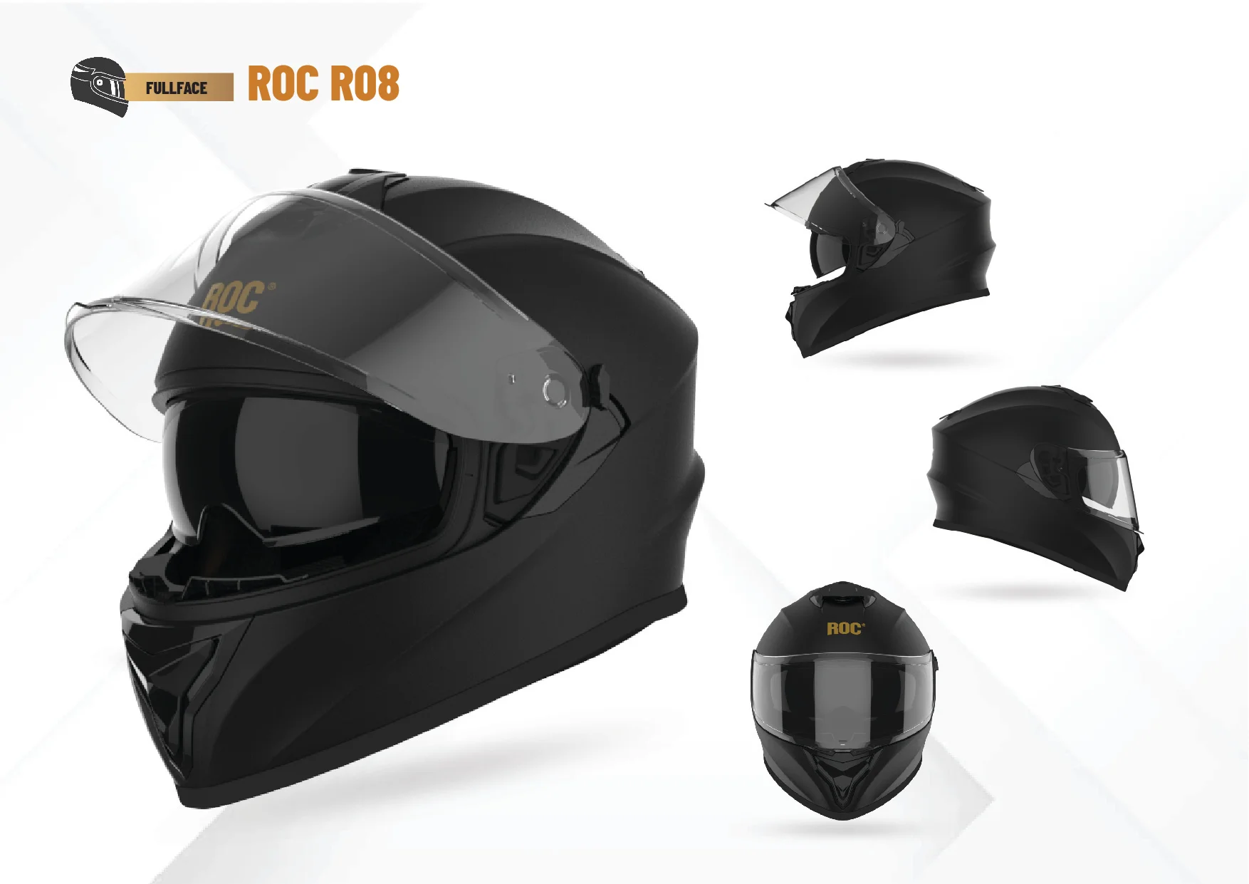 Best Modern ROC HELMET R08 ABS with dual visor DOT approved Factory price made in Vietnam 2025 ...