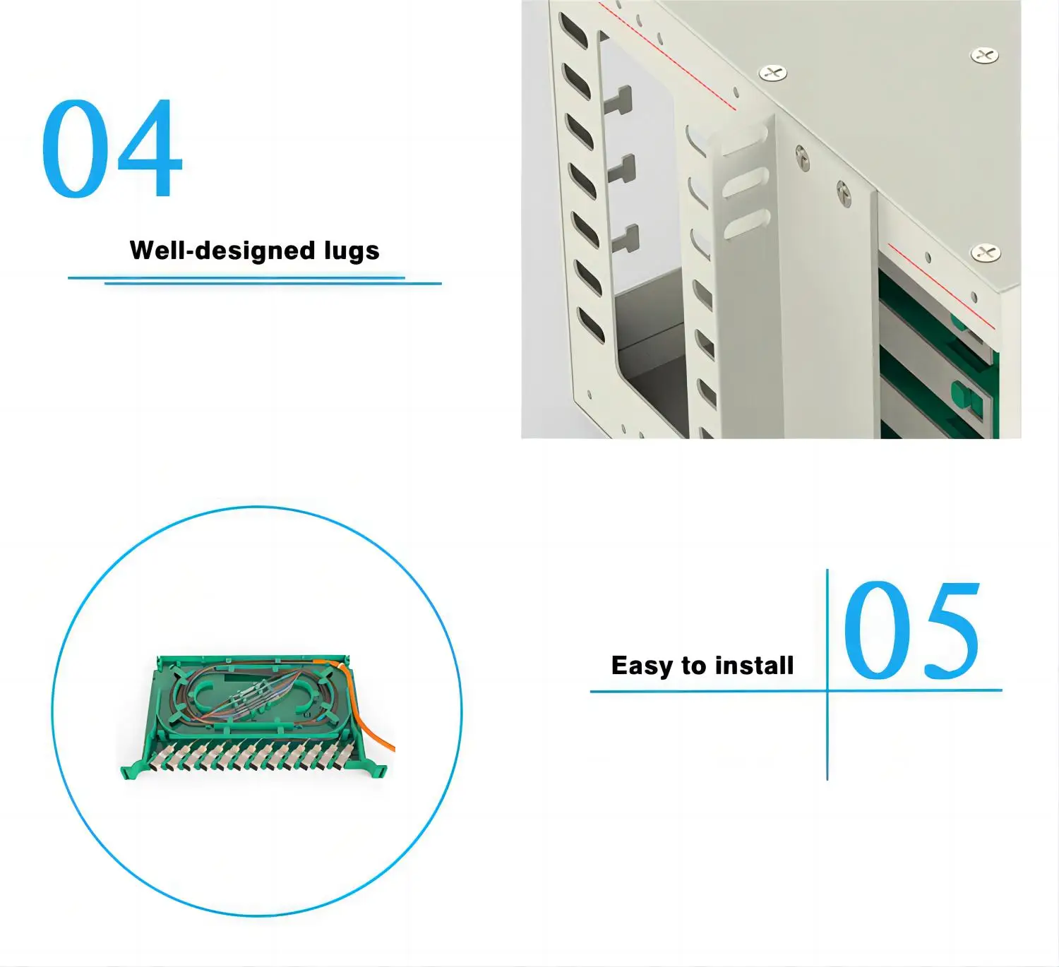 24 Port Fiber Optic Patch Panel Optical Distribution Frame 24 Fiber Odf ...