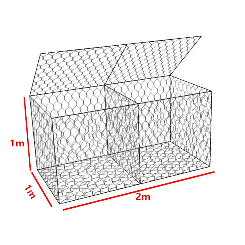Factory Prices Galvanized 2x1x1 Gabion Wire Mesh Baskets - Flood ...