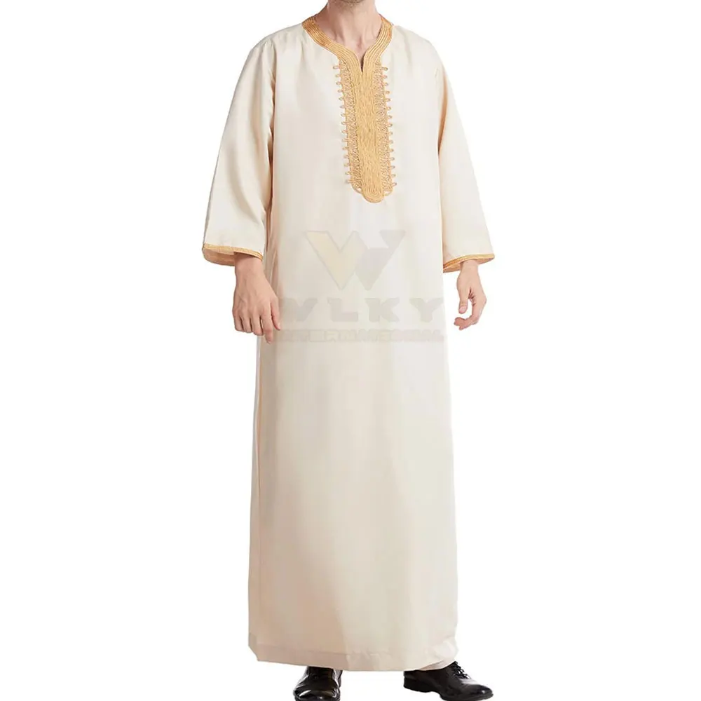 Muslim Kaftan Robes Islamic Clothing Vintage Long Robes Leisure Long ...