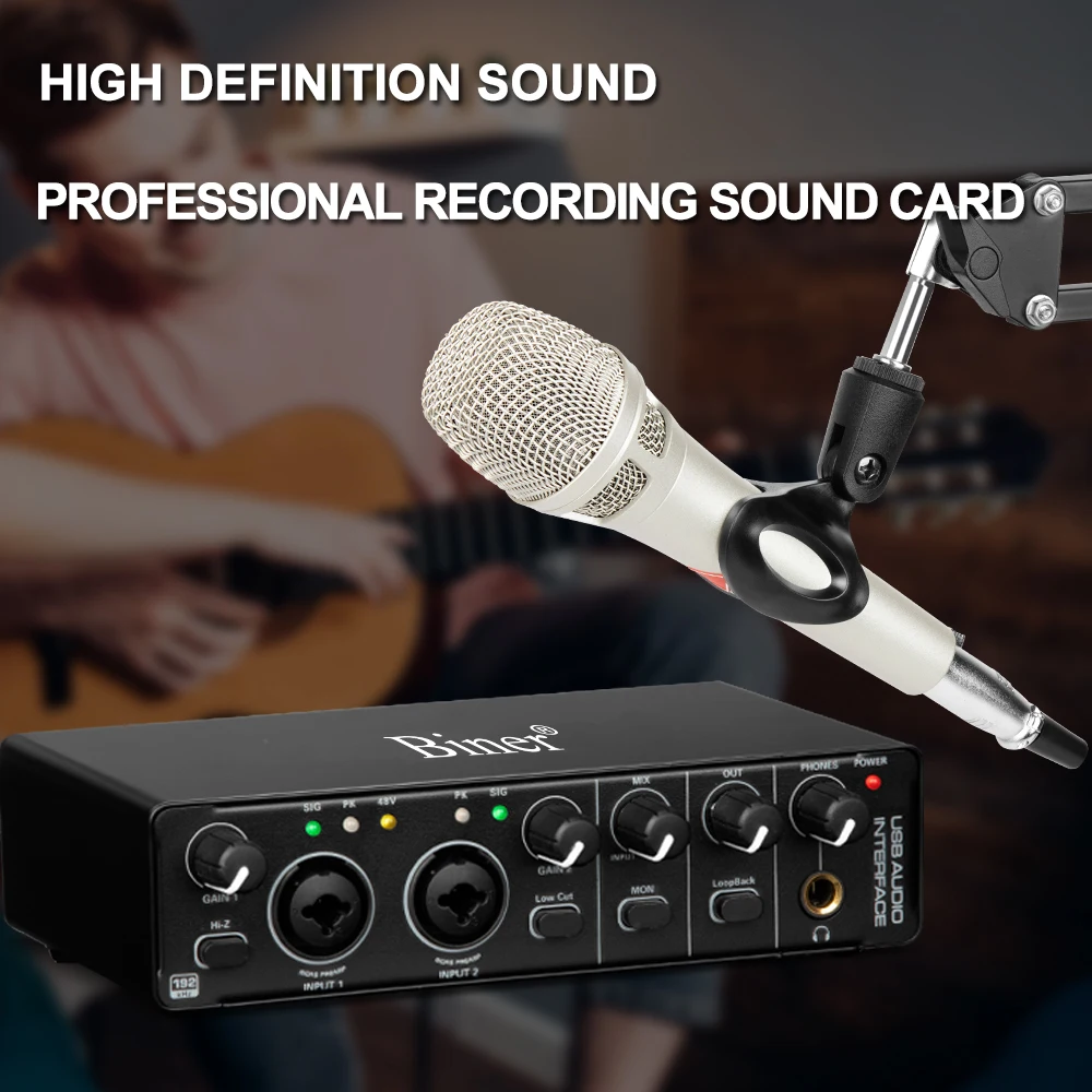 Biner MD22 Audio Interface - Studio Quality Sound Card