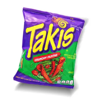 Takis Fuego Hot Chili Pepper & Lime Tortilla Chips 4oz (2-bags) - Buy ...