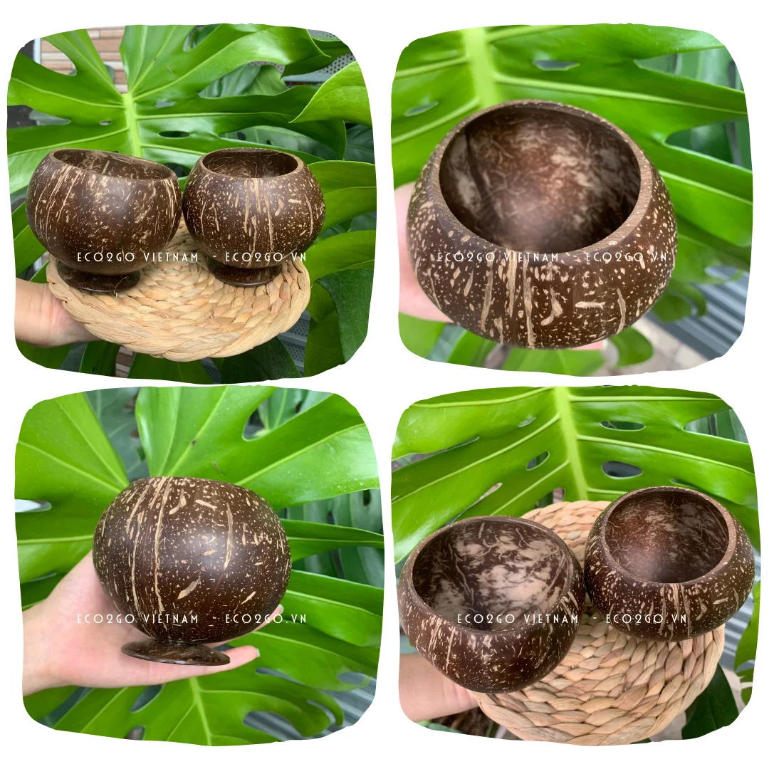 Top Seller 2025 Natural Coconut Shell Cups Coconut Shell Dessert Ice ...