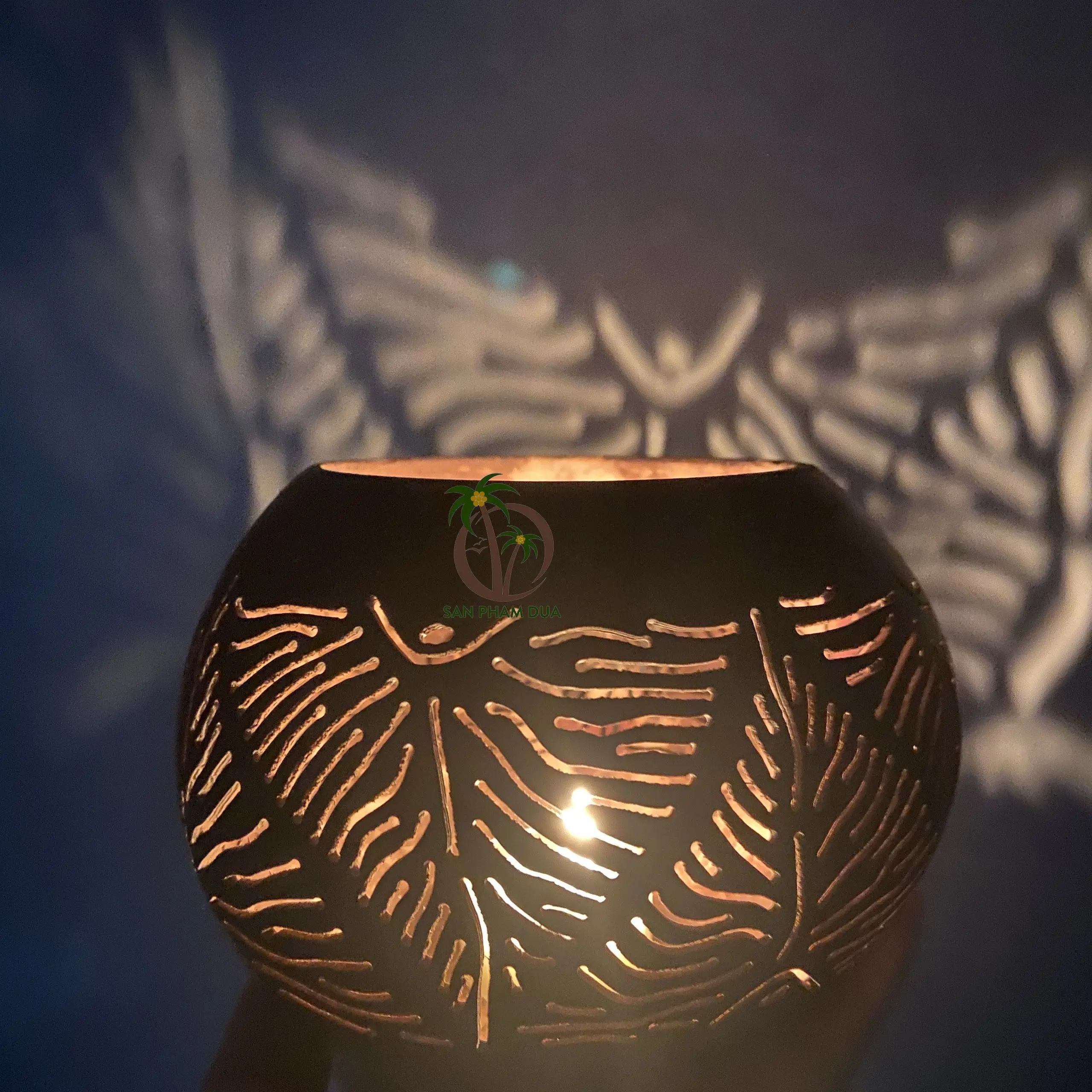 Natural Coconut Shell Lamp Hanging/ Vintage Coconut Lamp Gift Decor ...