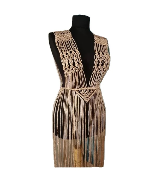 macrame swimwear DRESS FOR YOUR BRIDE TO BE Cotton Hand Woven Festival ...