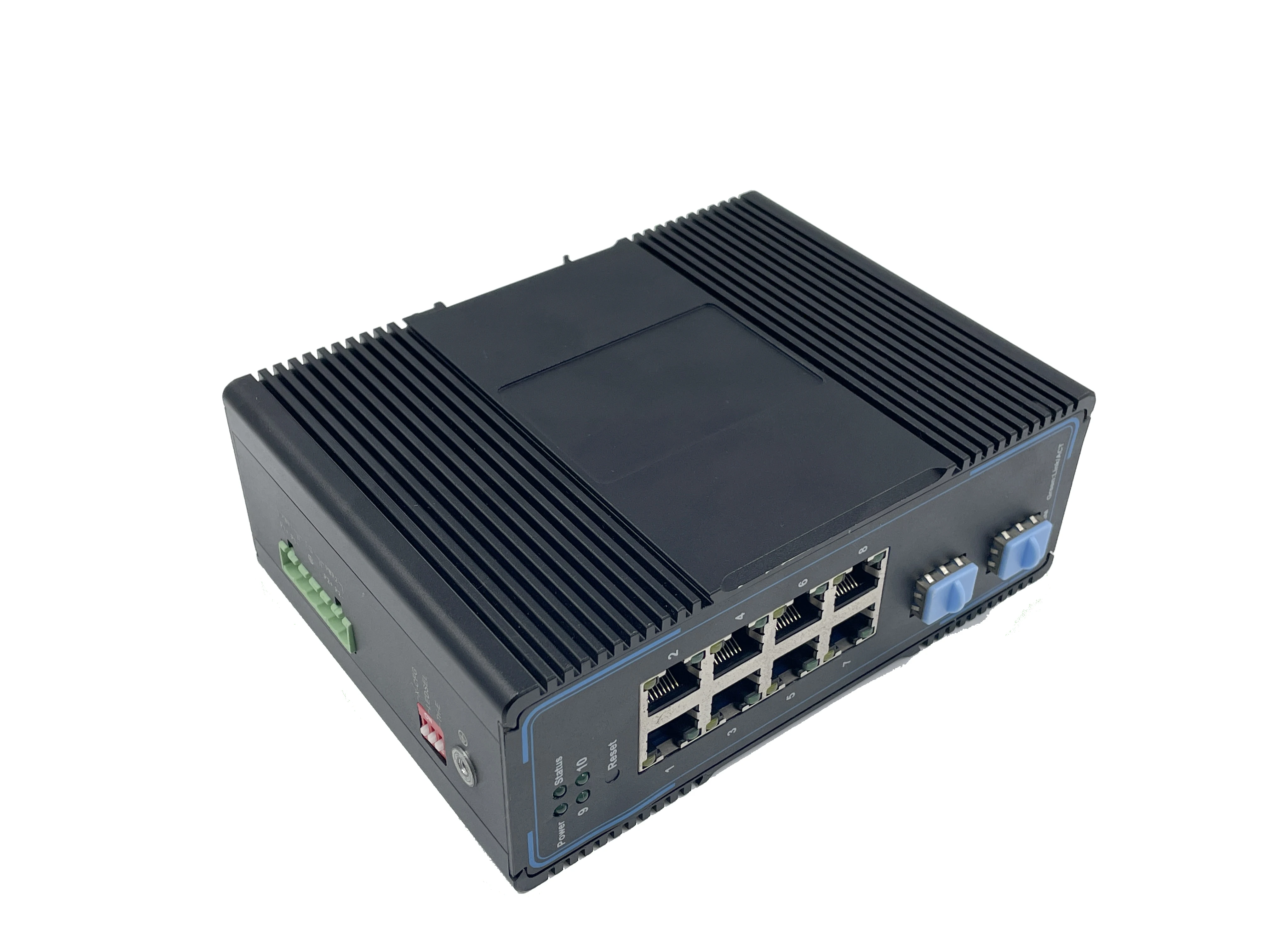Unmanaged Industrial Switches - 8 Ethernet Ports & 2 Fiber