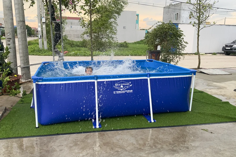 Adults And Kids Blue Big Bestpool Fast Set-up Portable Mini Swimming ...