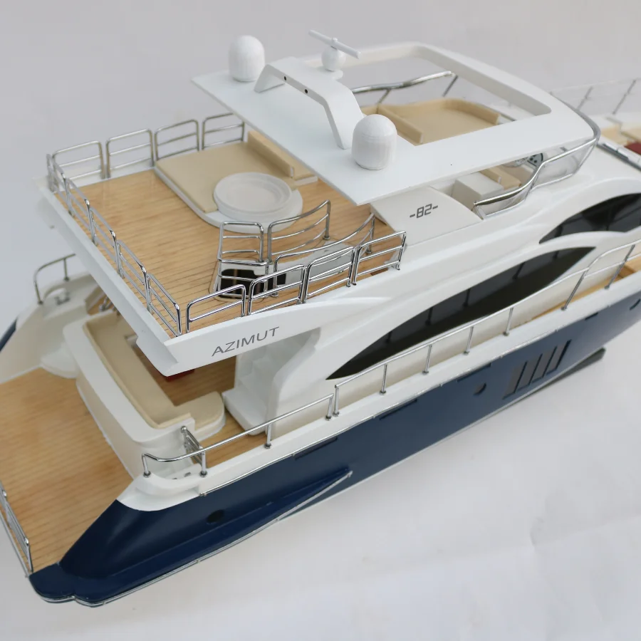 AZIMUT 82 MOTOR YACHT SPEED BOAT MODEL - Handicraft Modern Yacht Model ...