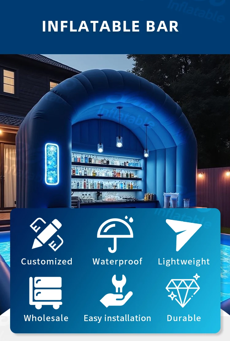 360 Customized PVC Inflatable Pool Pub Adult Inflatable Pub Pool with ...