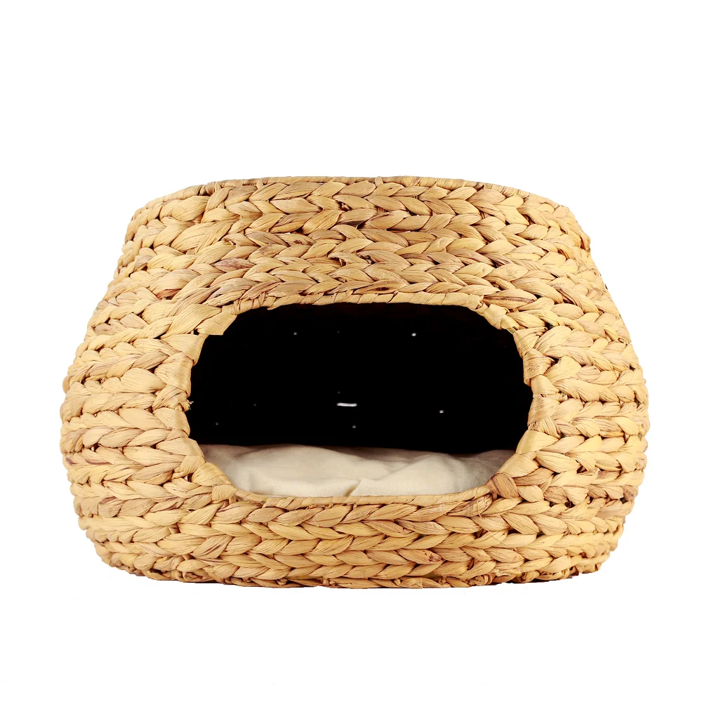 Water Hyacinth Pet Bed Storage Containers Classic Design Detachable Water Hyacinth Pet Bed Storage Containers Classic Design Detachable