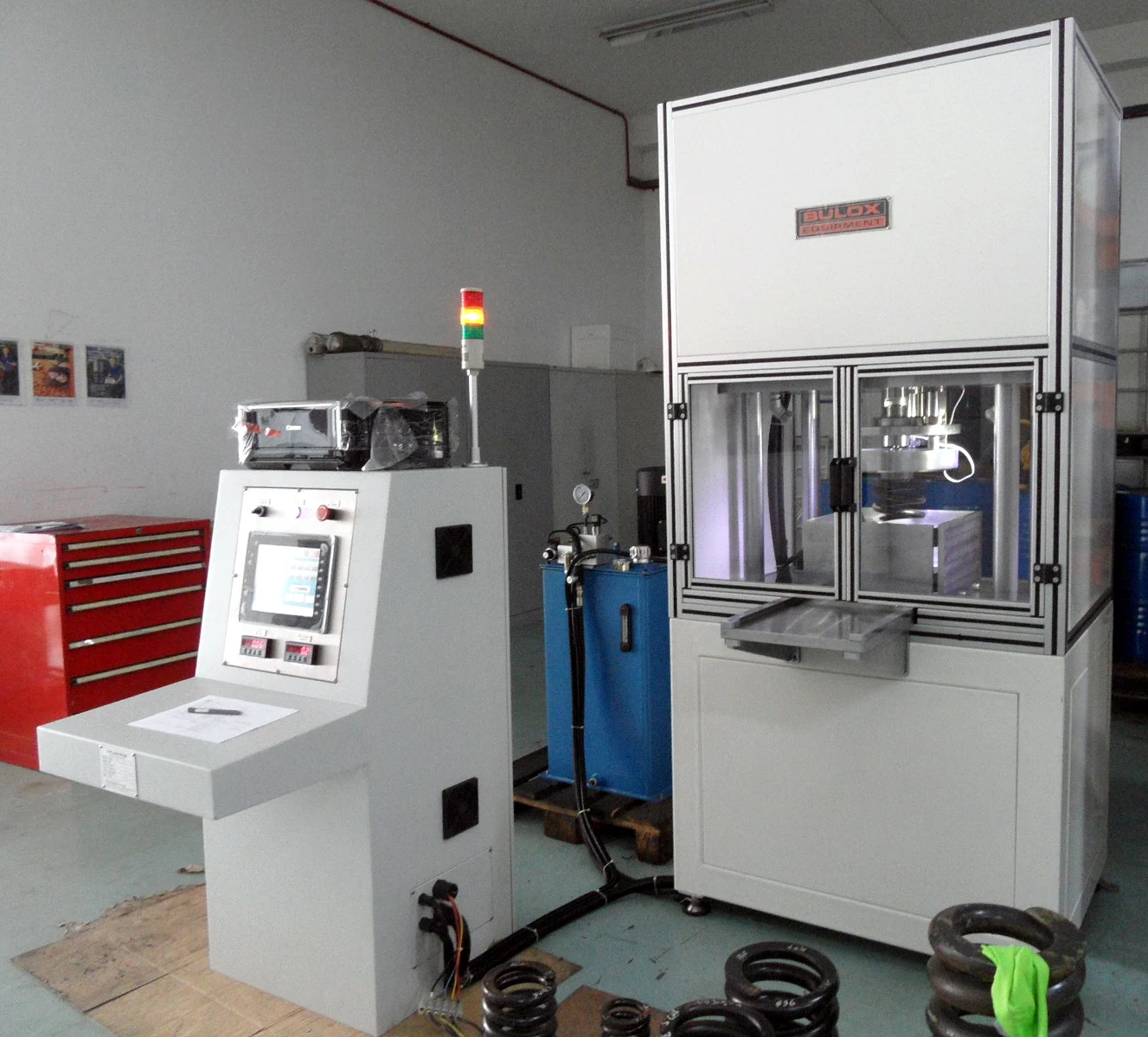 Re-use Data System Chevron Spring Test Rig Bulox Equipment Compression ...