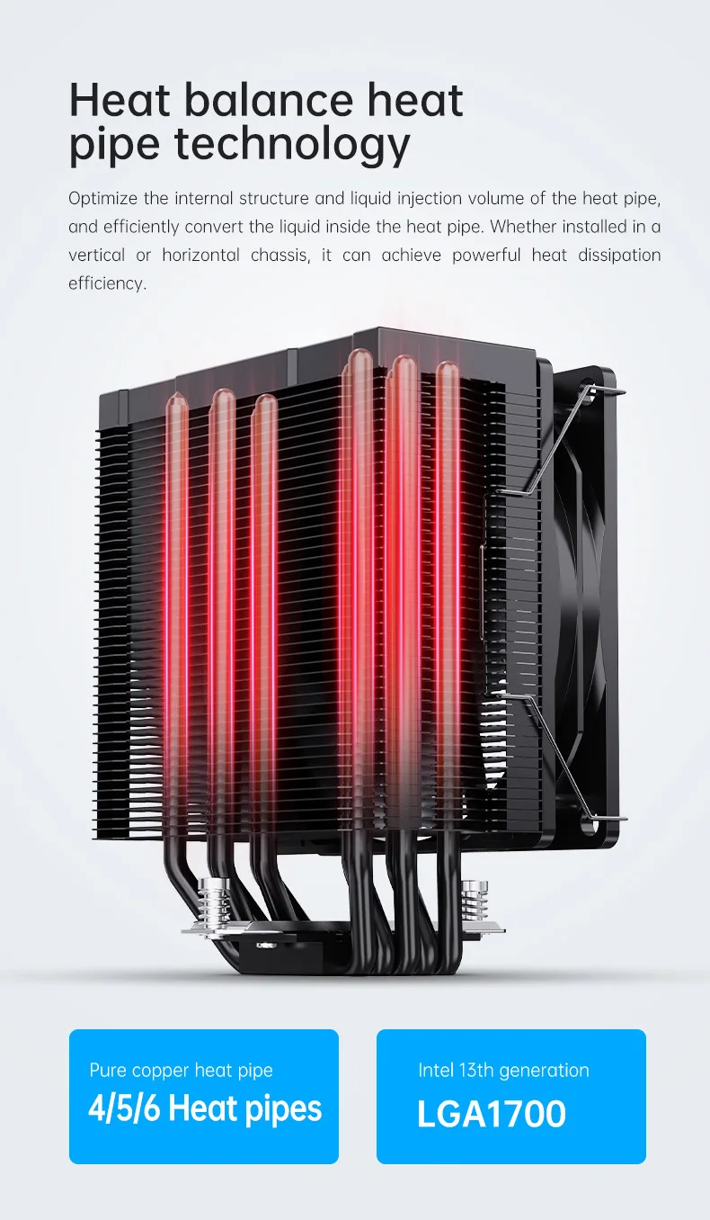 Snowman Mt6-v3 Argb Cpu Cooler - 6 Heatpipe,For Desktop Pcs Supporting ...