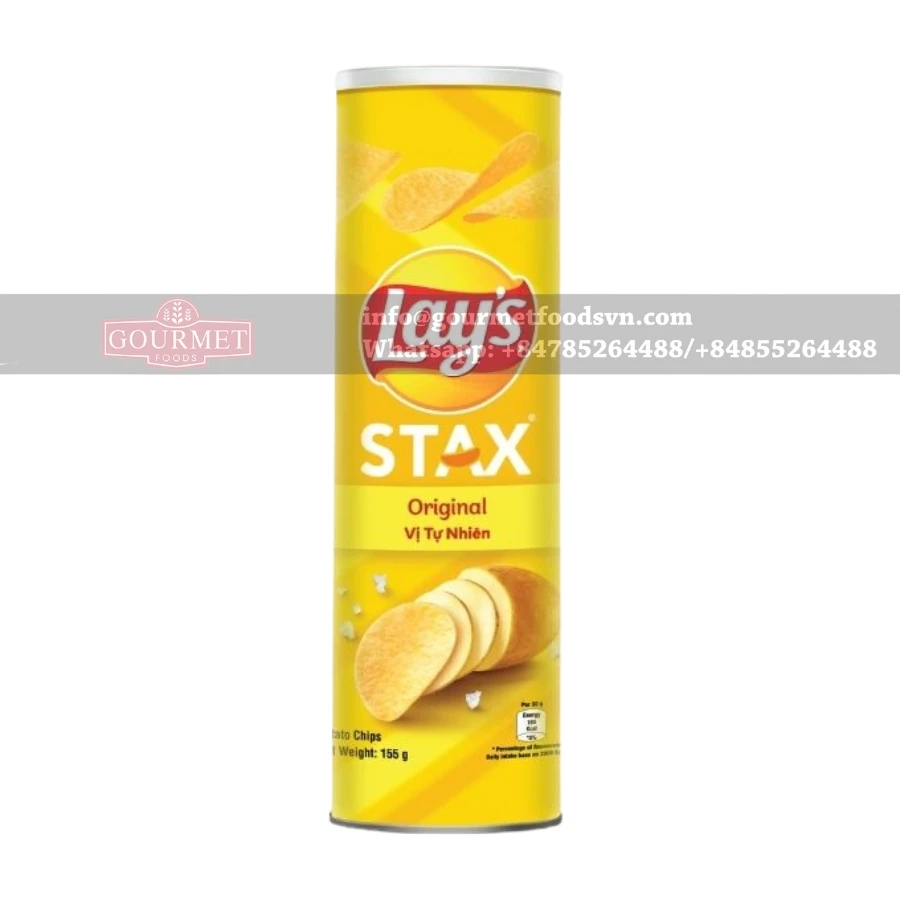 Lays Stax Original Potato Chips 150g X 16 Cans Is Quite Fragrant and ...
