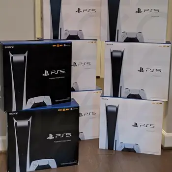 New Sony Playstation 5 Ps5 Disc Edition Console White + Bundles Ps5 ...