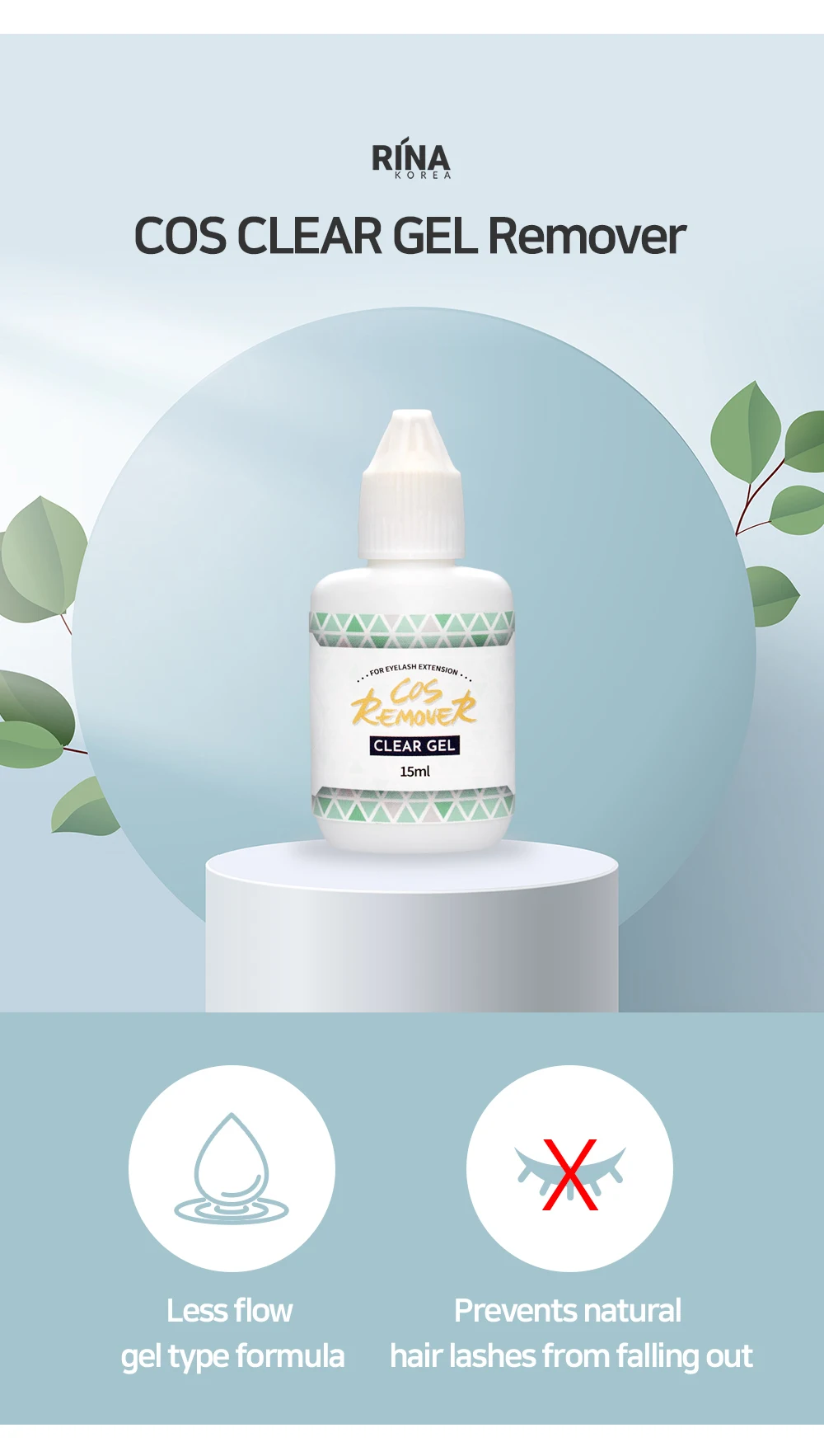 COS CLEAR GEL Remover RINAKOREA Odorless and Non-pigment Gel Which Is ...