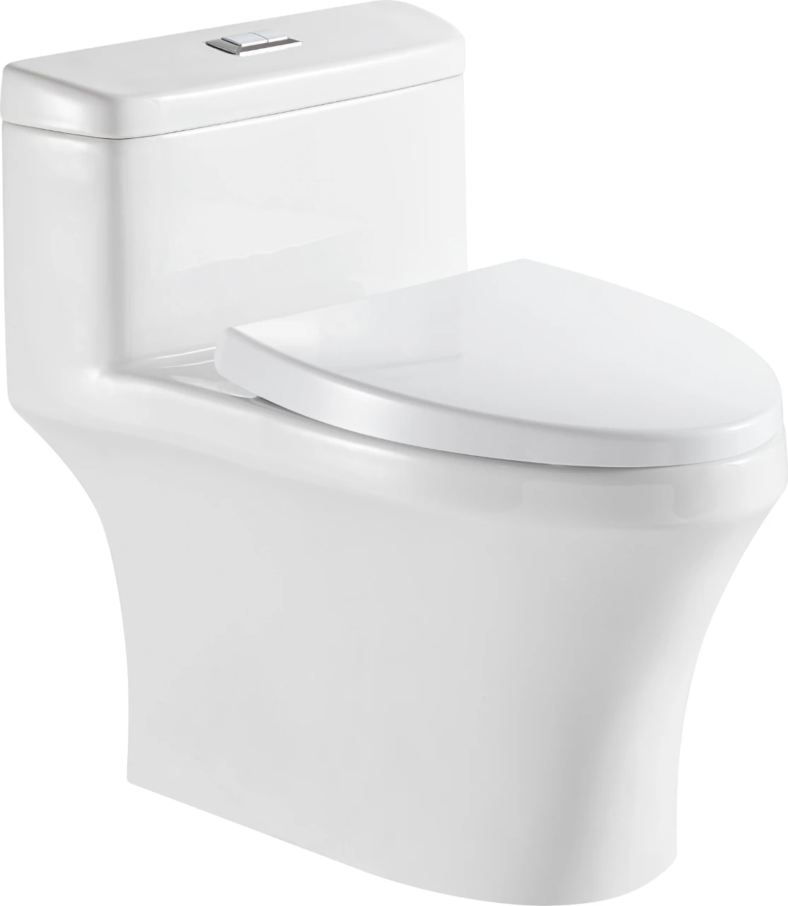 Modern Toilet Set Silent Siphon One-piece Toilet Bowl Set S-305mm Large ...