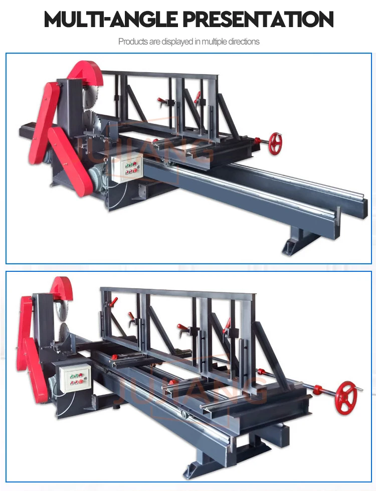 Automatic Round Log Table Sliding Cutting Machine Wood Saw Mill Band ...