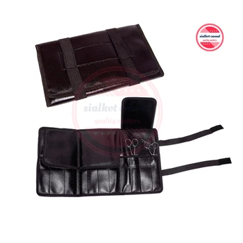 Leather Roll Up Case Pouch For Hairdressing Salon Hair Shear Combs ...