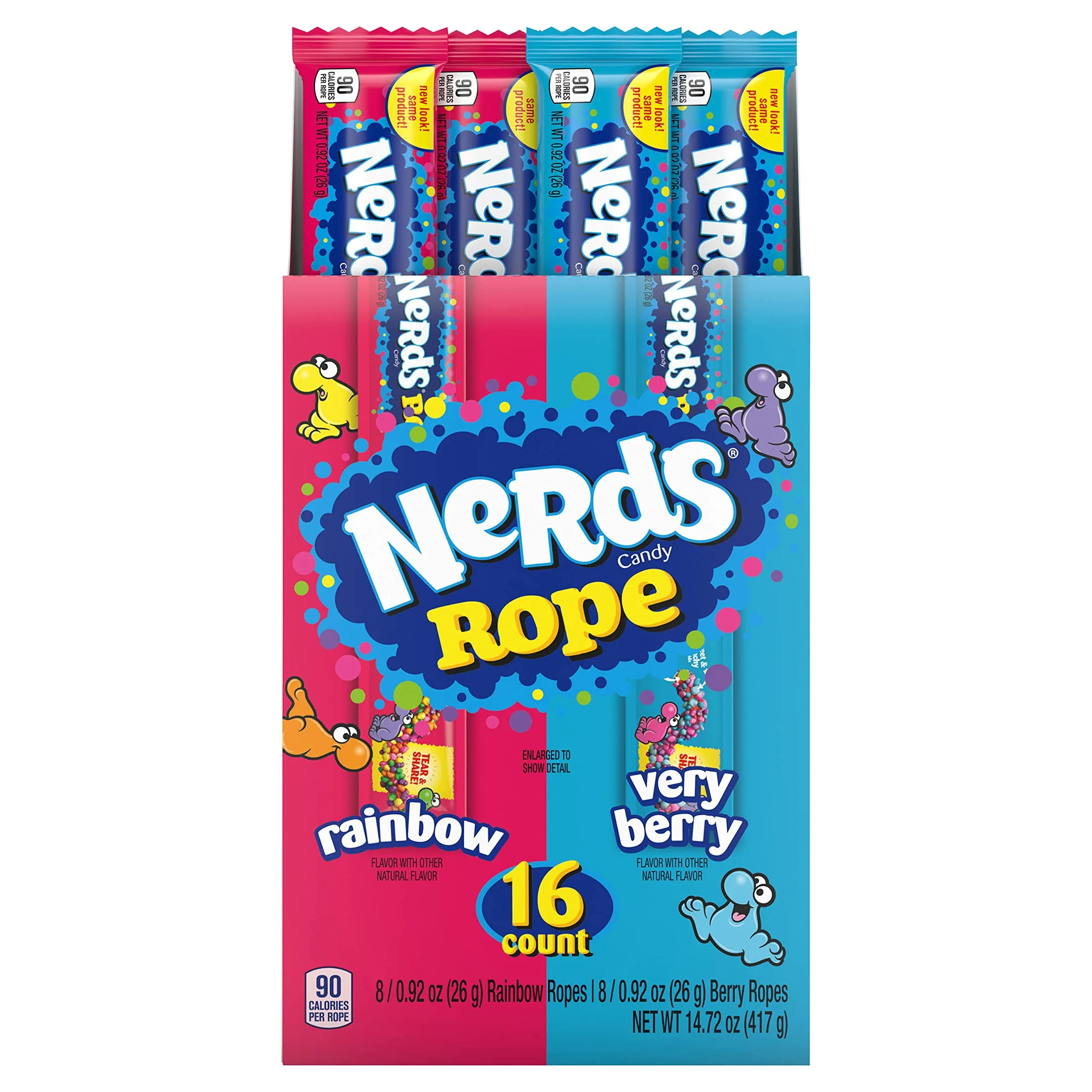 Nerds Watermelon And Wild Cherry Candy,1.65 Ounce Nerd Rope Very Berry ...